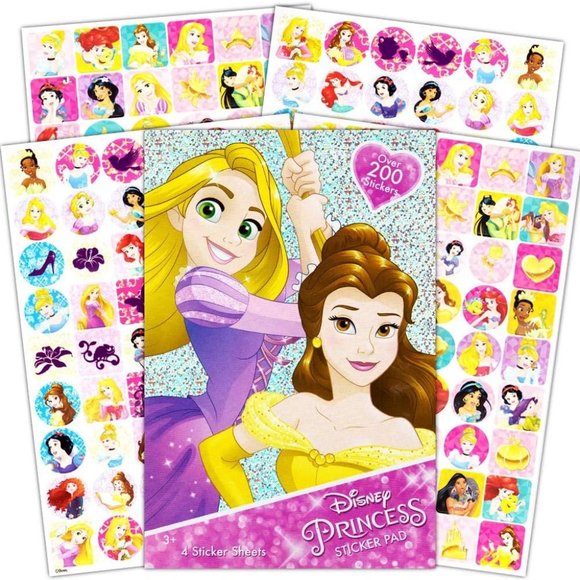 Disney | Toys | 20 Pcs Girls Disney Princess Pad Stickers | Poshmark